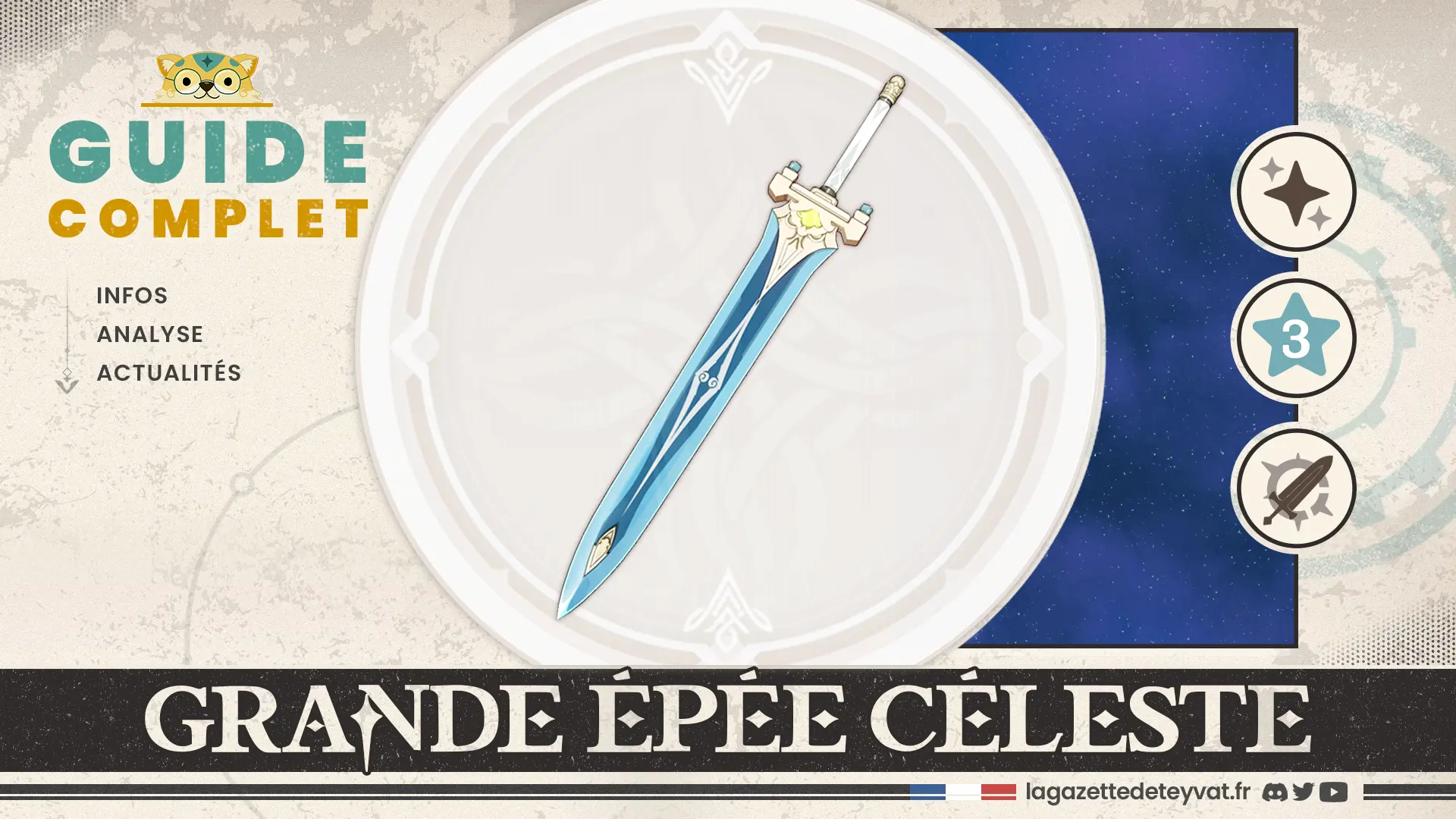Grande épée céleste - La Gazette de Teyvat